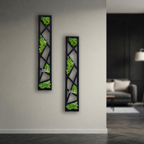 Decorazione da Parete Triangoli Muschio Lunga – Design Naturale e ...