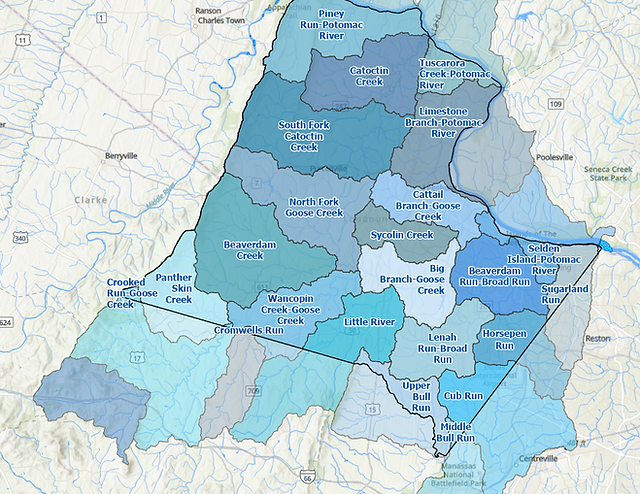 Loudoun County Watershed Map