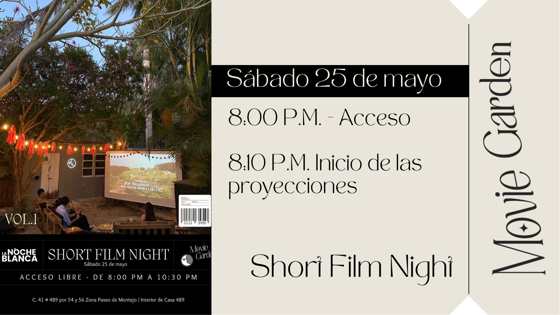 Short Film Night Vol. 1 (Especial Noche Blanca) | Cinema Colectivo