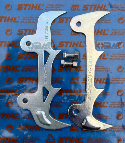 STIHL Genuine Skeleton Dogs Spike Set plus outer bolts, Fits many #0000 ...