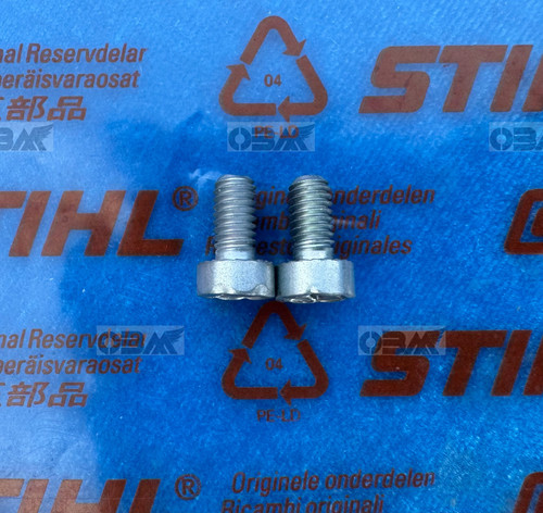 STIHL Genuine M4 x 8mm Guide Plate Spline Screws (2) # 9022 313 0633 ...