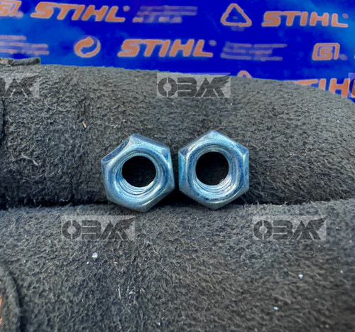 STIHL Genuine M6 Squash Nuts x 2 fits 070 090 084 088 880 881 etc #9214 ...