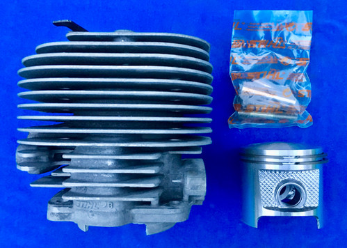 STIHL Genuine 070, 070AV, 090G OEM MAHLE 58mm Cylinder Assy.# 1106 020 ...