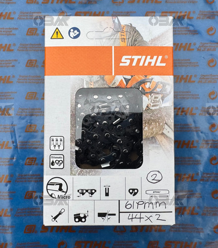 2 PAK STIHL 61PMM44 Picco Micro Mini Chain 3/8PMM .043" x 44DL (2) for ...