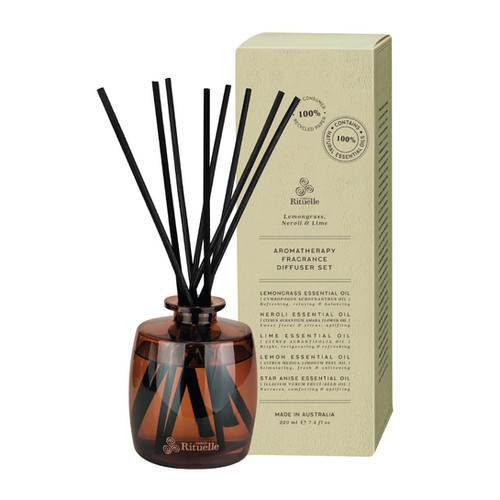 Natural Remedy / Fragrance Diffuser Set / Lemongrass, Neroli & Lime | SanwaTradinginc
