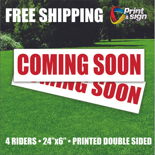 COMING SOON Coroplast Riders | Print & Sign