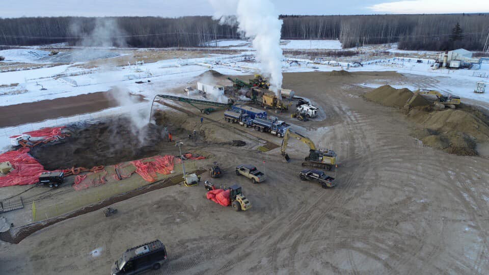 Winter Aggregate Heating | Peace River Alberta | Ruel Concrete Ltd