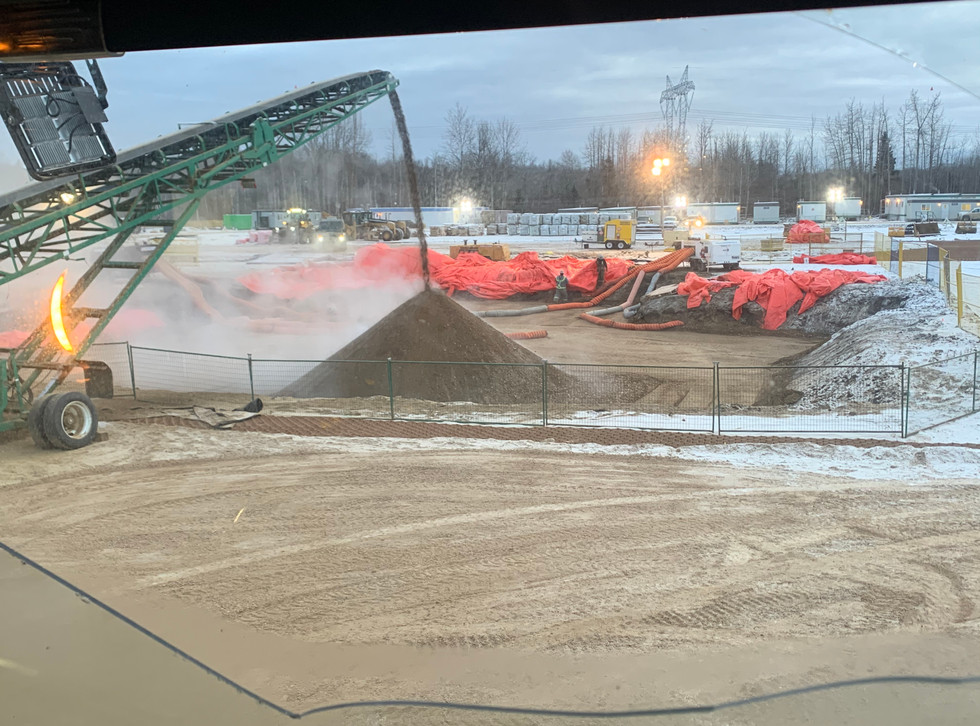 Winter Aggregate Heating | Peace River Alberta | Ruel Concrete Ltd