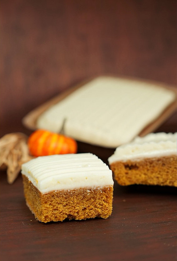 Pumpkin Mini Sheet Cake | Flour Fusion