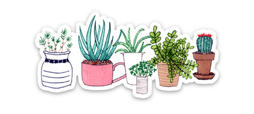 Plants & Pots - Sticker | Tamara Garvey Art