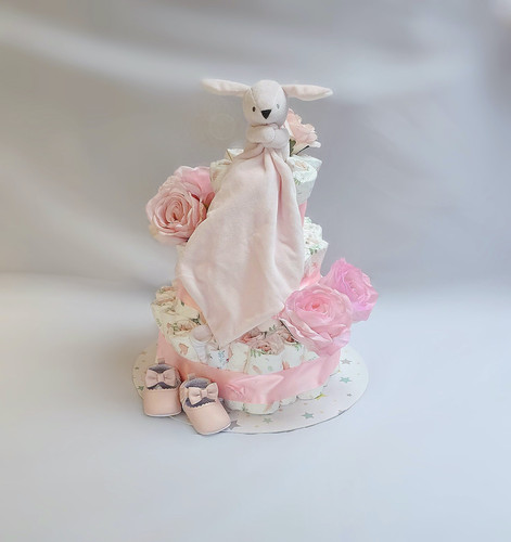 Baby Girl Nappy Tower | Sweet Little Things