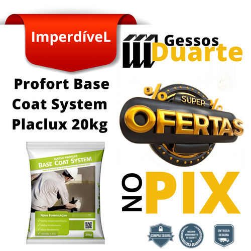 Massa Profort Base Coat System Placlux 20kg | Gessos Duarte