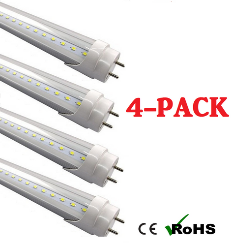 Dimmable T8 LED Tube Light 4FT-Warm White 3000K (4-Pack) | fulight-led