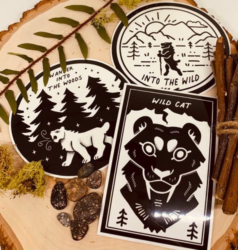 Big Cat Stickers | Wildcat Costumes