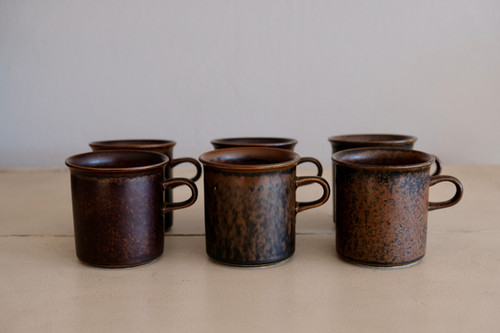 Arabia "Ruska" Coffee Mugs (Set of 6) | The Good Home