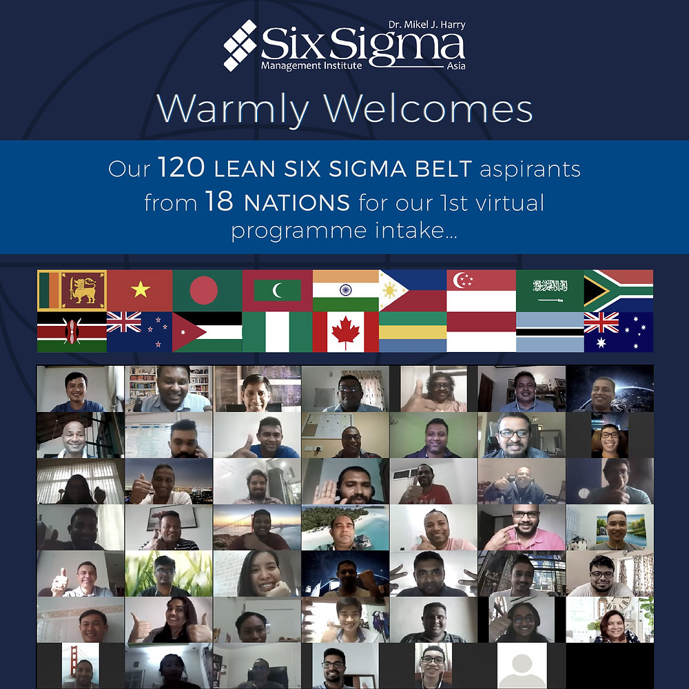 120 SSMI Lean Six Sigma Belt aspirants from 18 nations for Dr. Mikel J ...