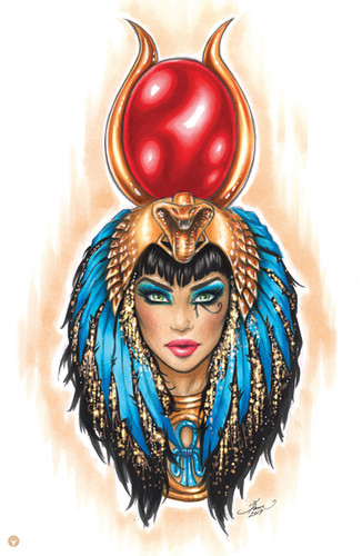 The Goddess Isis Portrait print | DiVinica Shop