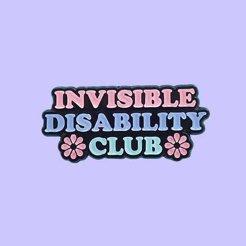 Pin Badge Invisible Disability Club | Sensory Stim Shop