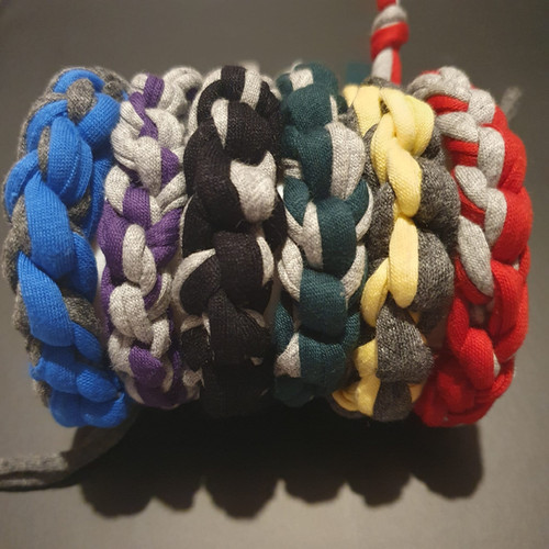 3x Extra Thick Duo Colour Fabric Chew Bracelet Pick n Mix | Sensory ...