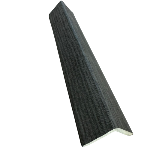 Angulo Esquinero Lambrin WPC Interior Color Negro | Lambrinwpc