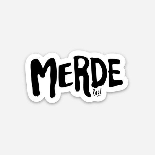 Sticker "Merde logo" | paulartetdesignparis