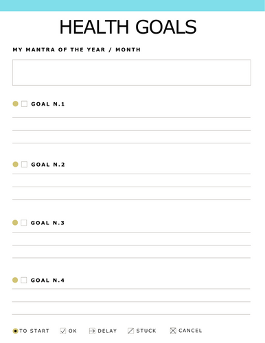 Health Goals Planner & Tracker Printables | Powers Nutrition 2