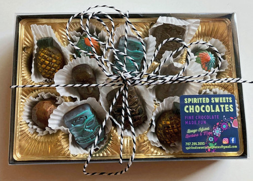 12 Piece Bonbon Sampler Box | Spirited Sweets Choc