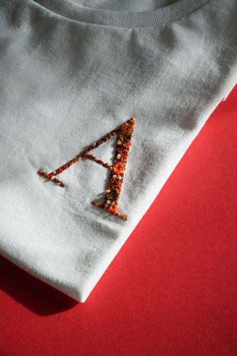 Initiale fleurie brodée | Lea LG