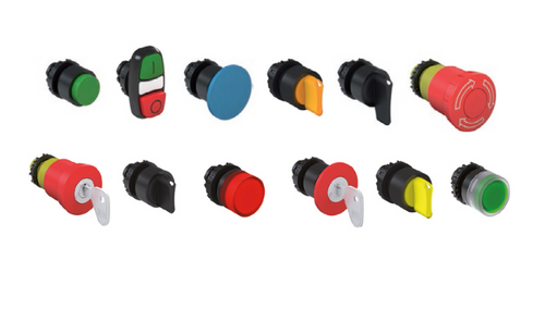 BOTONES SELECTORES Y LÁMPARAS | Dimotor