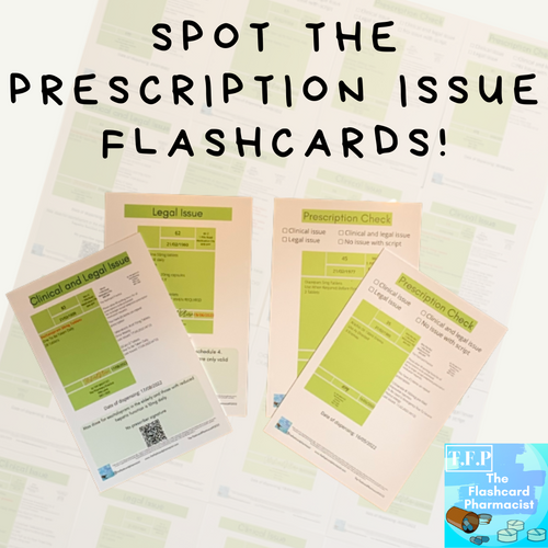 Spot The Prescription Issue Flashcards | Flashcard Pharmacist
