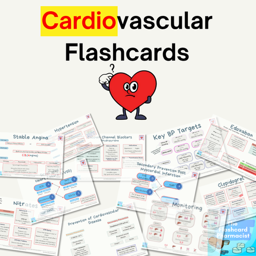 Cardiovascular Flashcards | Flashcard Pharmacist