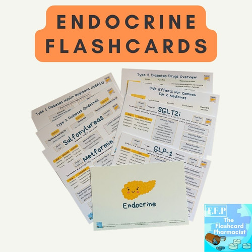 Endocrine Flashcards | Flashcard Pharmacist
