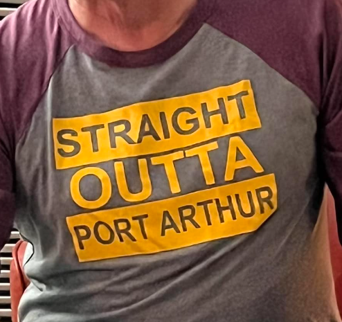 Straight Outta Port Arthur - TJ (Maroon Sleeves) | mogc