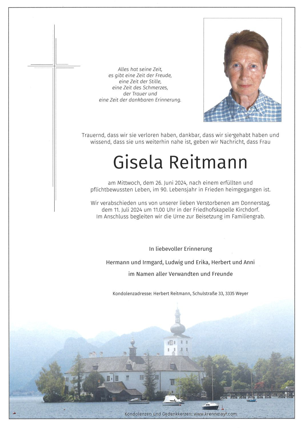 Todesfall Gisela Reitmann