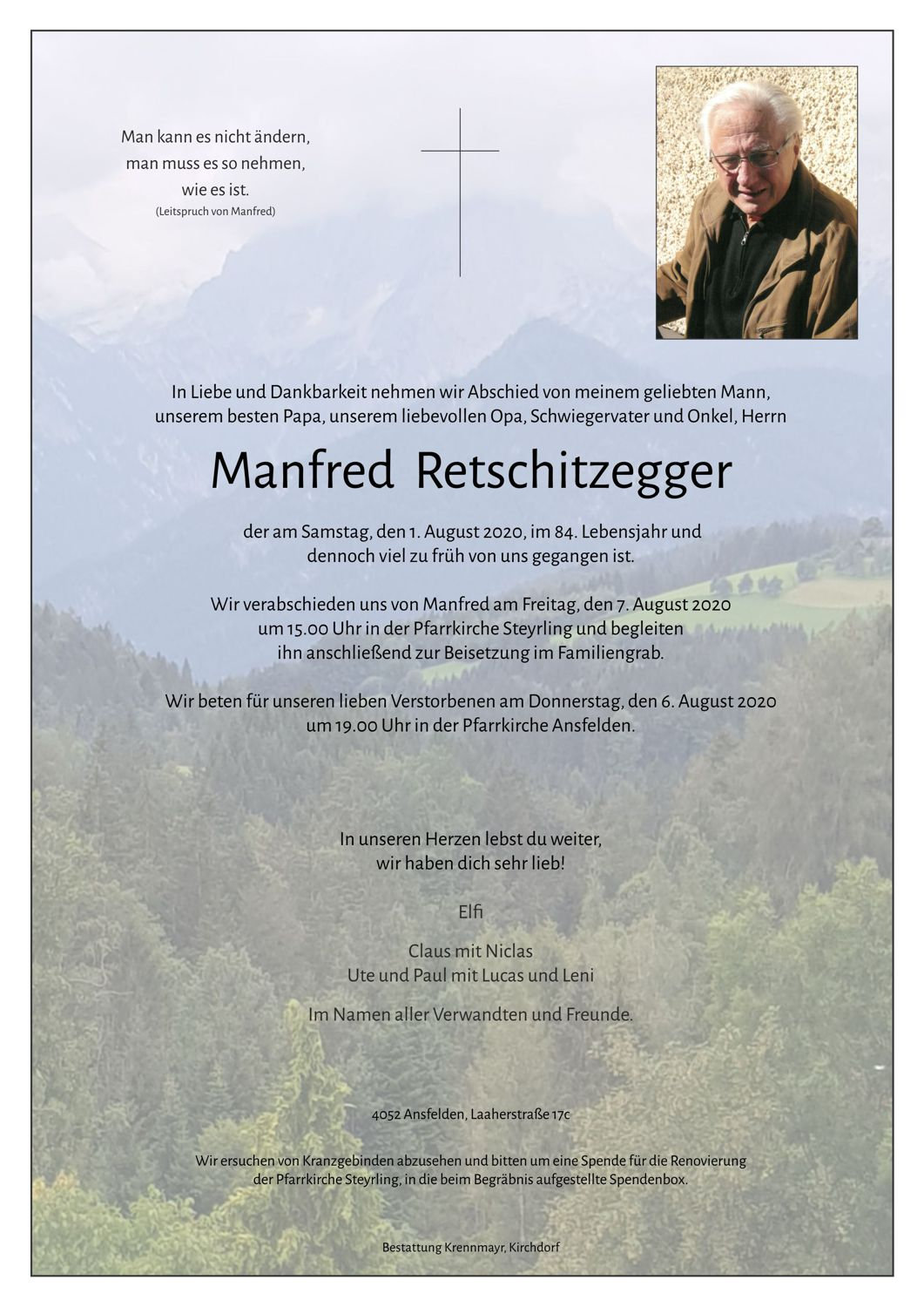 Todesfall Manfred Retschitzegger