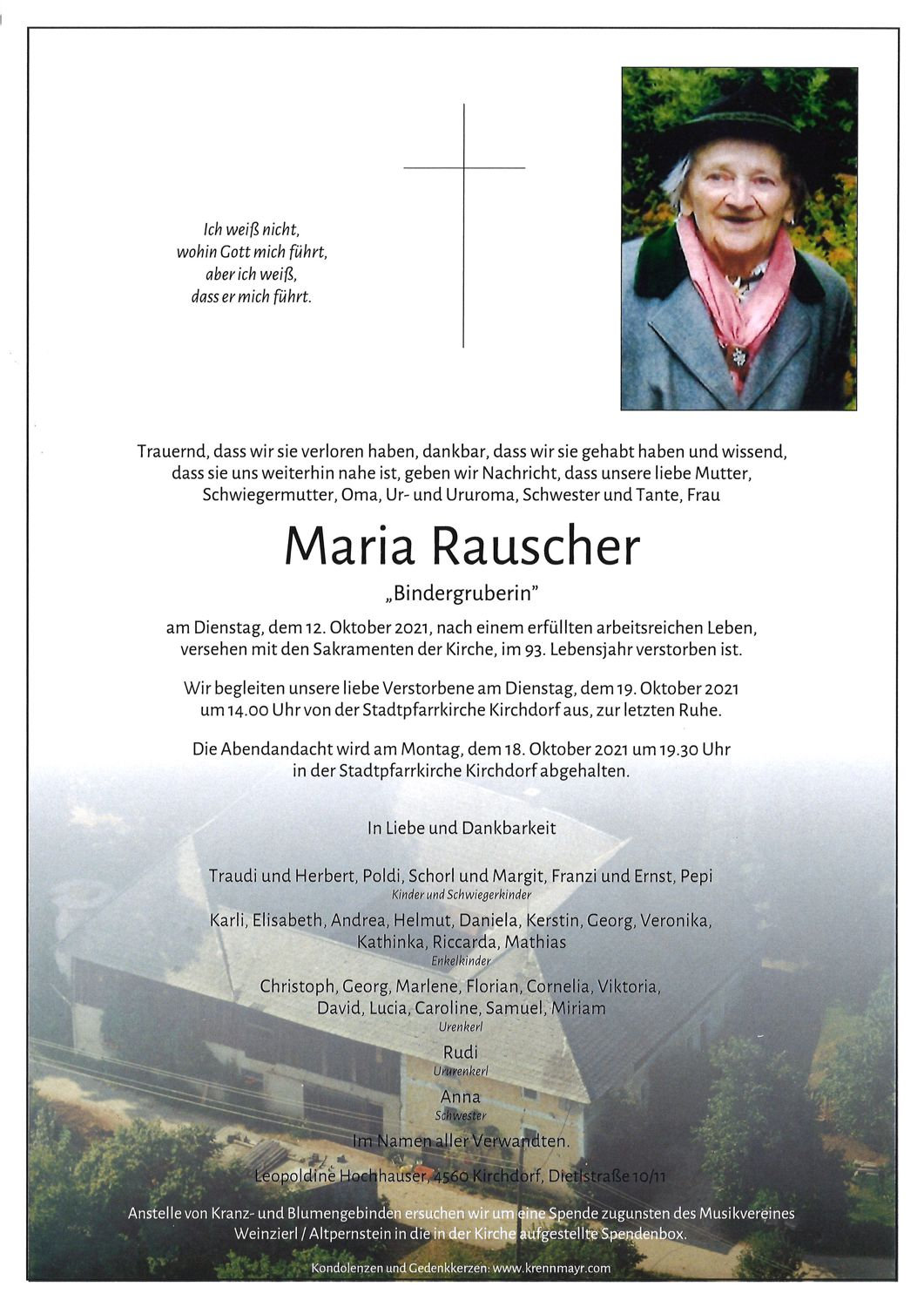 Todesfall Maria Rauscher