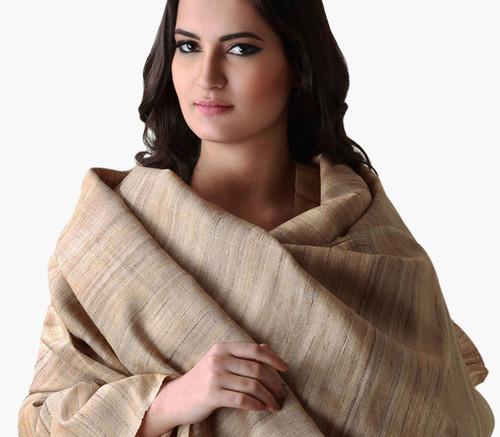 Raw Tussar Silk, Shawl - Handloom | soilofindia.in