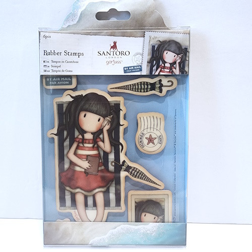 Santoro London Gorjuss Stamp -Summer Days | Jenlee Schoolcraft