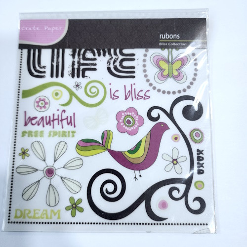 Crate Paper Rub Ons - Bliss Collection | Jenlee Schoolcraft