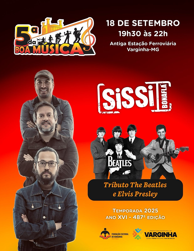 Sissibonafla comanda noite de rock e nostalgia no 5ª da Boa Musica