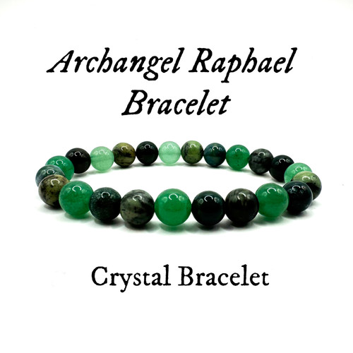 Archangel Raphael Crystal Bracelet, St Raphael Bracelet | Winslow Naturals