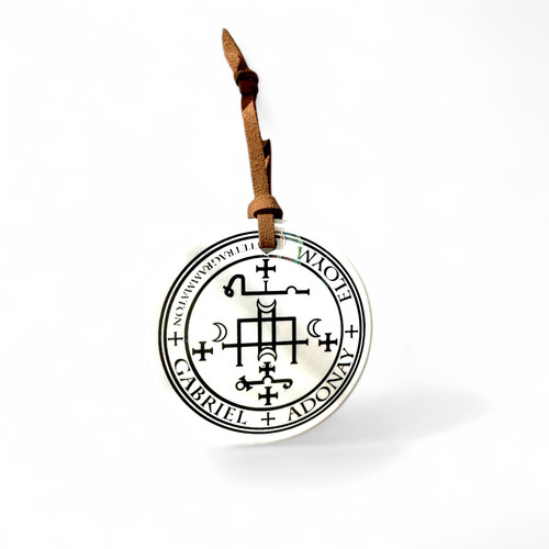 Archangel Gabriel Sigil Ceramic Ornament, Holy Seal of the Archangel ...