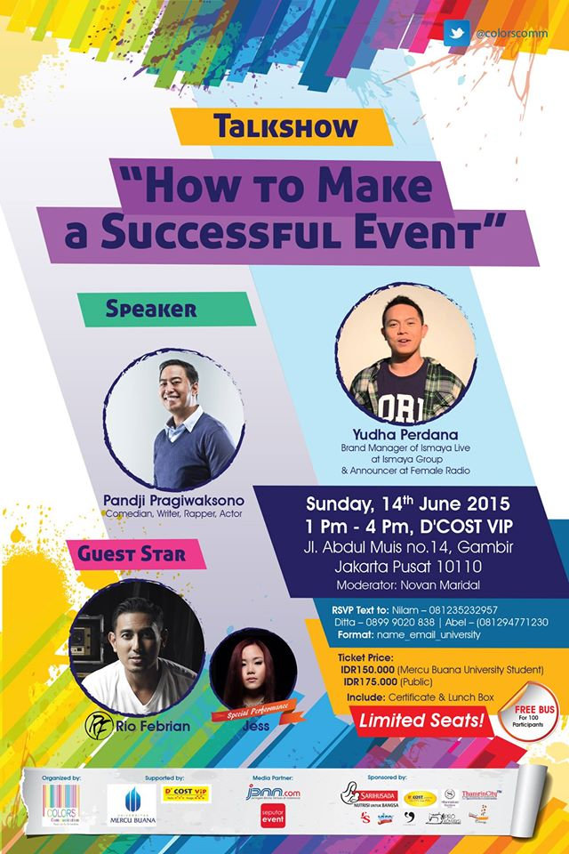 Talkshow How To Make A Successful Event