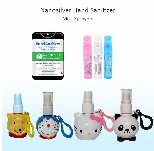 NANOSILVER Hand Sanitizer - Mini Sprayers | n-shield