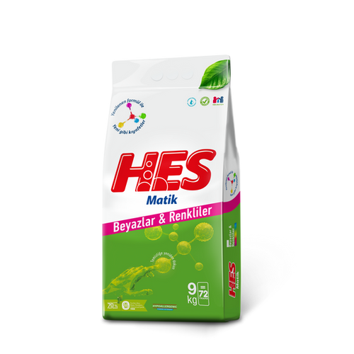 Hes Matik Byzlar ve Renk 9 kg | hesdeterjan