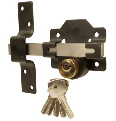 Throw Long Lock Black- Double Locking 50mm | Foxhills Timber