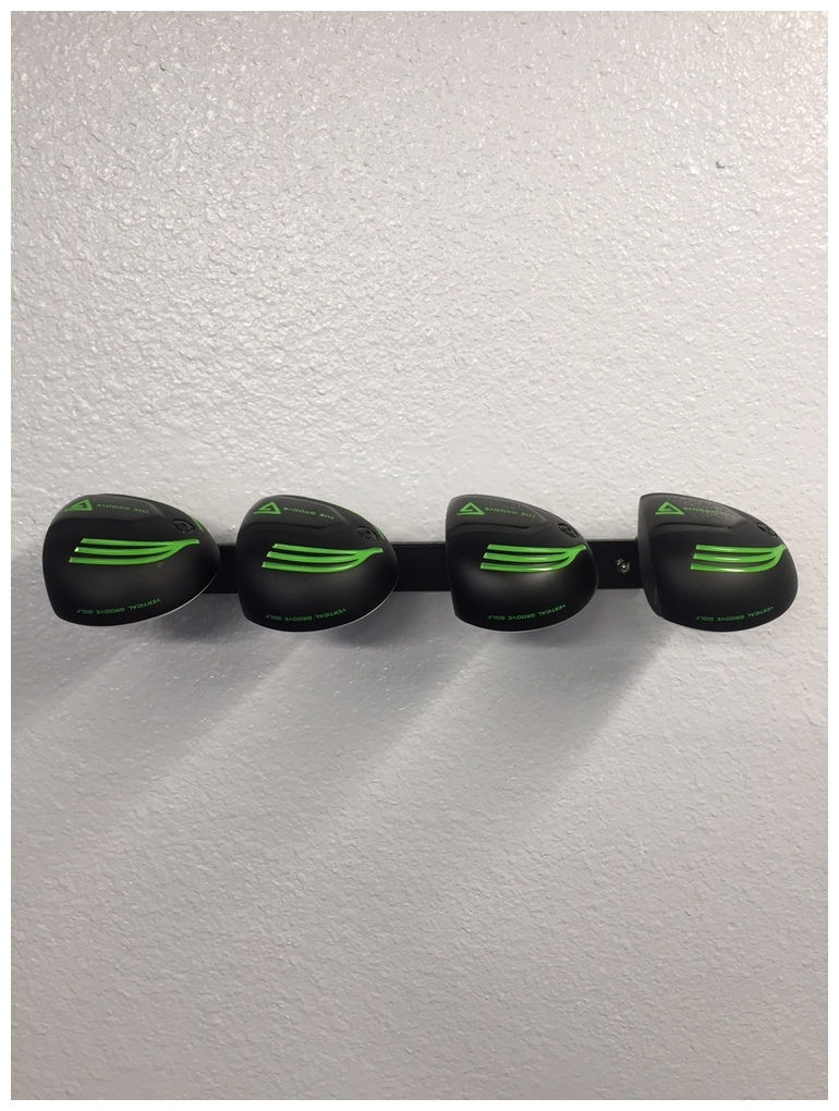 Golf shaft, grip, component displays