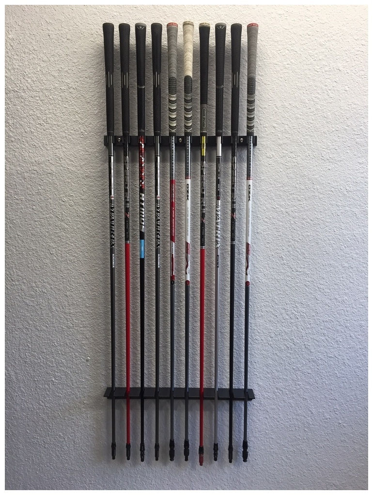 Golf shaft, grip, component displays