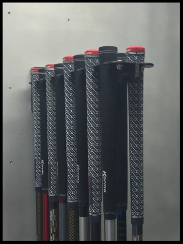 Golf shaft, grip, component displays
