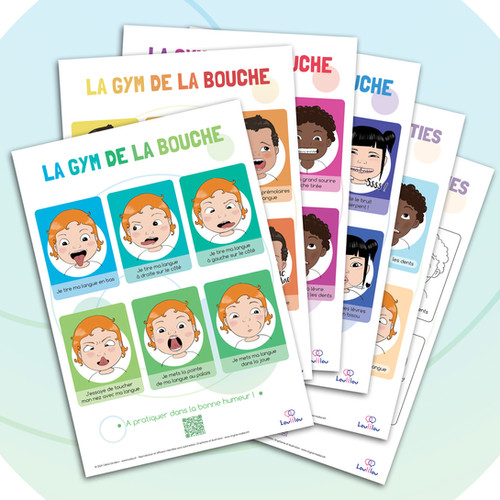Planches de cartes numériques - La Gym de la Bouche | loulilou